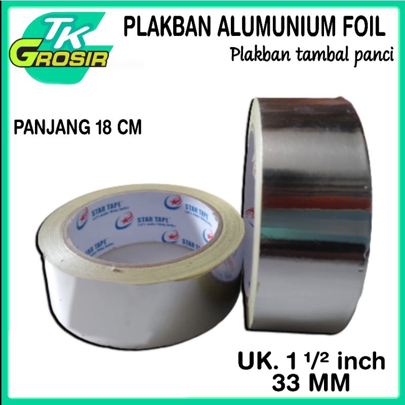 Jual PLAKBAN ALUMUNIUM FOIL TAPE/PLAKBAN TAMBAL PANCI | Shopee Indonesia