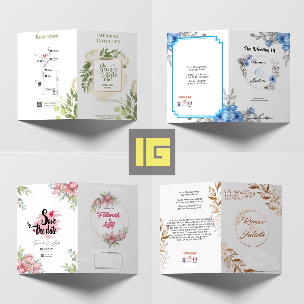 Jual Cetak Undangan Pernikahan terjangkau, unik dan menarik / undangan ...