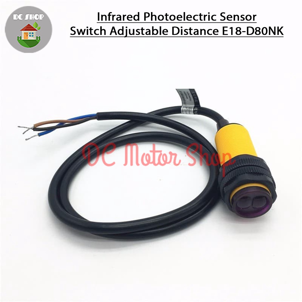 Infrared Photoelectric Sensor Switch Adjustable Distance E18-D80NK ...
