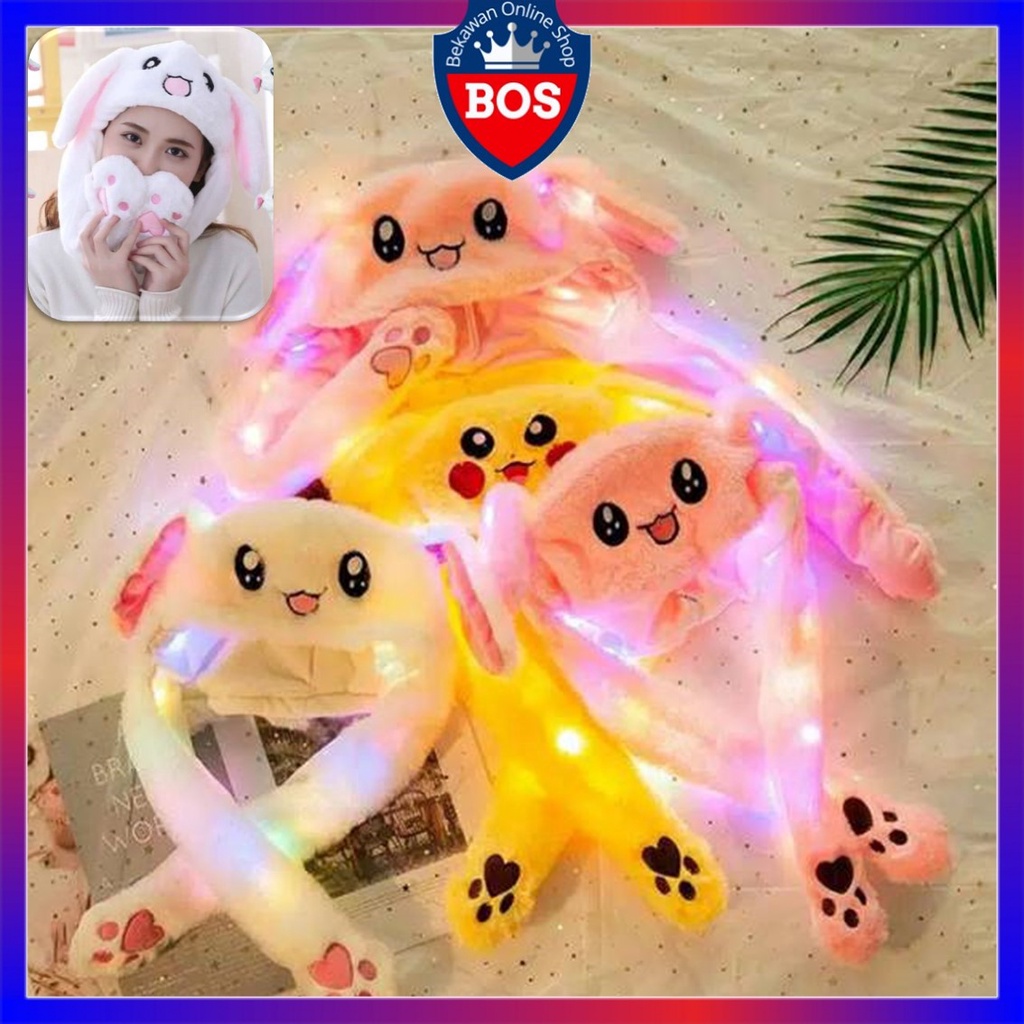 Jual Market1688 BUNNY HAT LED TOPI LED TOPI LED ENYALA MODEL TELINGA ...