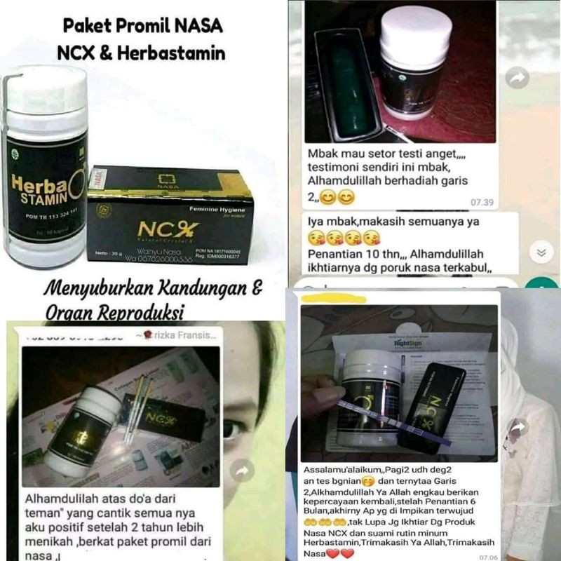 Jual Paket Pasutri Suami Istri Untuk Membantu Mendapatkan Momongan Spesial Produk NASA | Shopee ...