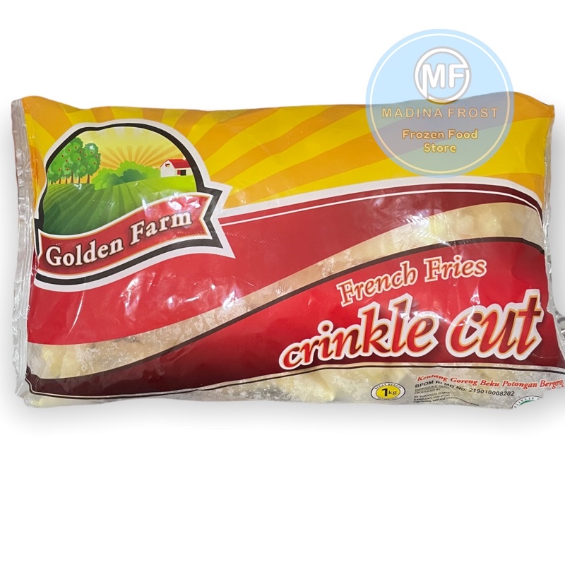 Jual GOLDEN FARM KENTANG CRINKLE CUT 1 kg | Shopee Indonesia