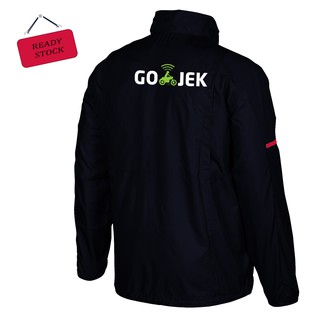 Jual Jaket Go-jek Windbreaker Hitam Parasut anti angin bagus untuk ...