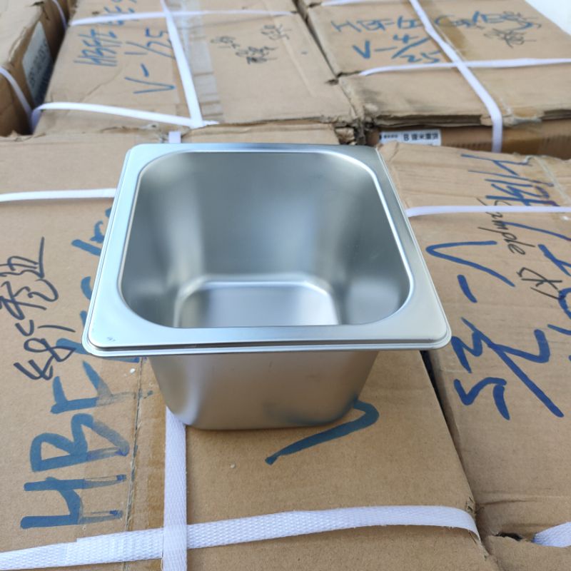 Jual Food Pan Stainless 1/6 x 10 cm (17,6 x 16,2 x 10cm) | Shopee Indonesia