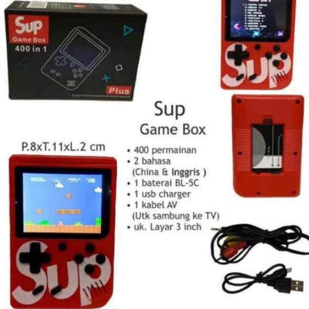 Jual GAMEBOY RETRO SUPREME GAME BOX 400 IN 1 | Shopee Indonesia