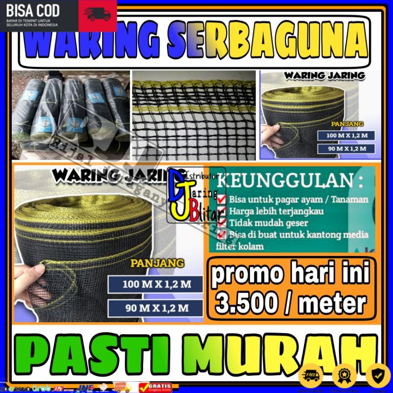 Jual jaring waring hitam anti geser permeter LEBAR 120CM | Shopee Indonesia