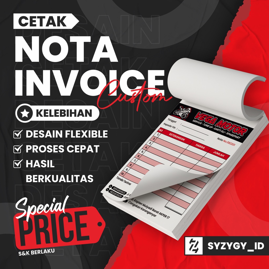 Jual [GRATIS ONGKIR] Cetak Nota, Invoice, Bukti Pembayaran | Desain ...