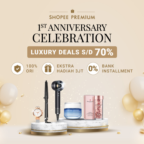Shopee Premium 1st Anniversary | Garansi 100% Ori, Ekstra Hadiah 1JT ...