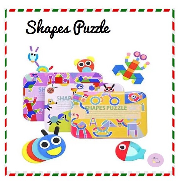 Jual Shape Puzzle, Mainan Edukasi Puzzle Jigsaw Anak, Puzzle Bentuk ...