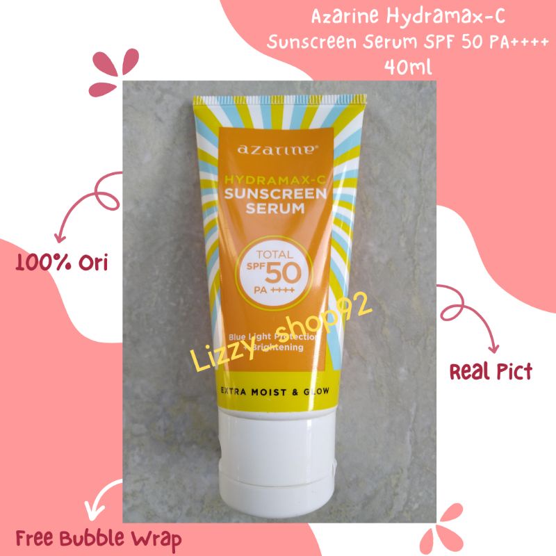 Jual Azarine Hydramax-C Sunscreen Serum SPF 50 PA++++ 40ml | Shopee ...