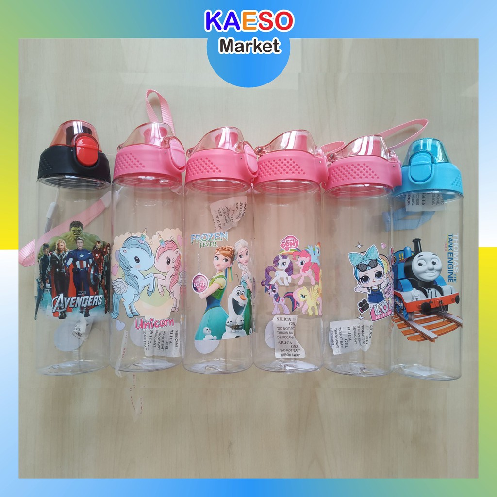KSM - Ba006 Botol Aneka Cartoon 600 ml / Botol Minuman Anak-anak ...