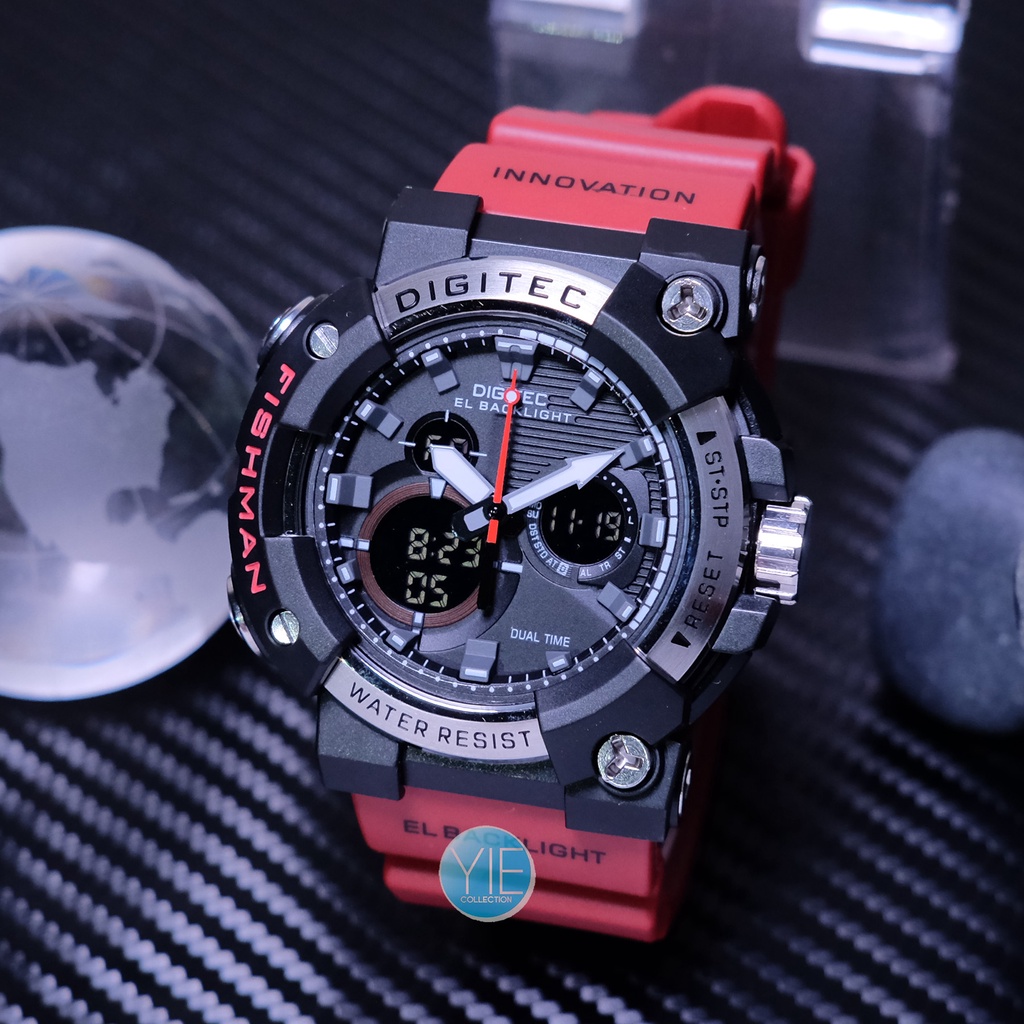 Jual Digitec Jam Tangan Pria Digital DA 2150 T Fishman Bezel Besi ...
