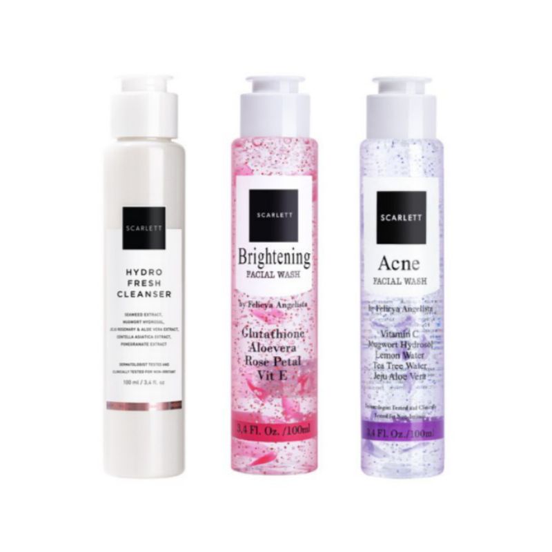 Jual SCARLETT WHITENING FACIAL WASH By Felicya Angelista sabun wajah ...