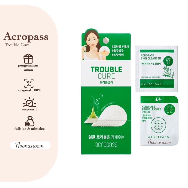 Jual acropass trouble cure acne patch plester jerawat ( satuan dan box ) | Shopee Indonesia