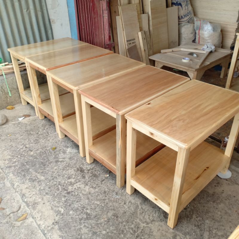 Jual Meja 2 Susun Kayu Jati Belanda / Meja Belajar / Meja Aquarium ...