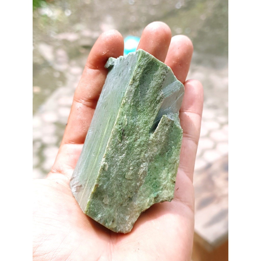 Jual BAHAN BATU GIOK HIJAU SUPER JADE TYPE A NEPHRITE JADE KODE2962 ...