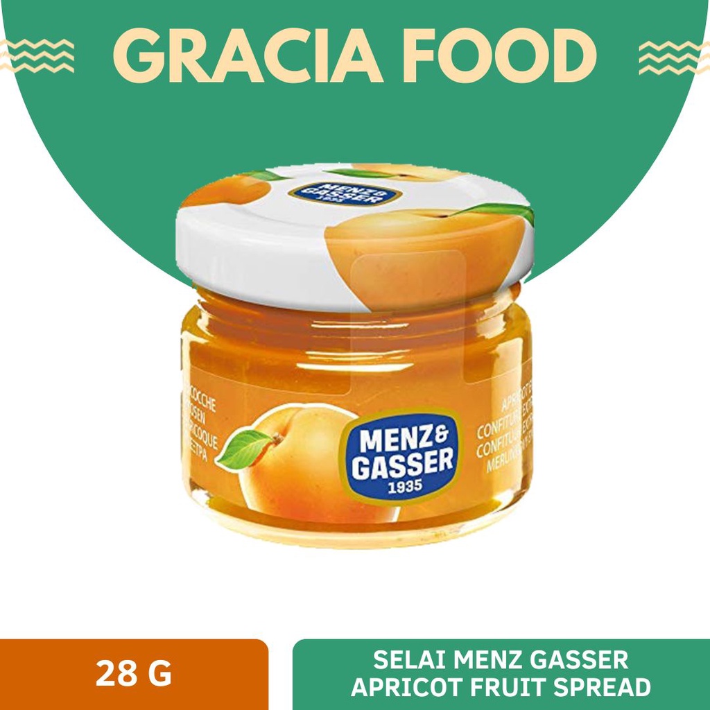 Jual Selai Menz Gasser - Apricot Fruit Spread 28 g | Shopee Indonesia