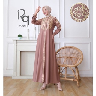 Jual New Gamis Casual Wanita Kekinian / Gamis Cut Aretha Bordir Bahan ...