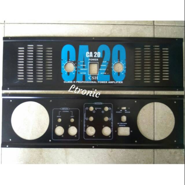 Jual Panel CA 20 hitam tanpa knop Panel CA 20 Panel Box Power amplifier | Shopee Indonesia