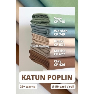 Jual Bahan Kain Poplin Plat Sogo Kemeja Casual Formil Polos Baju Rollan ...