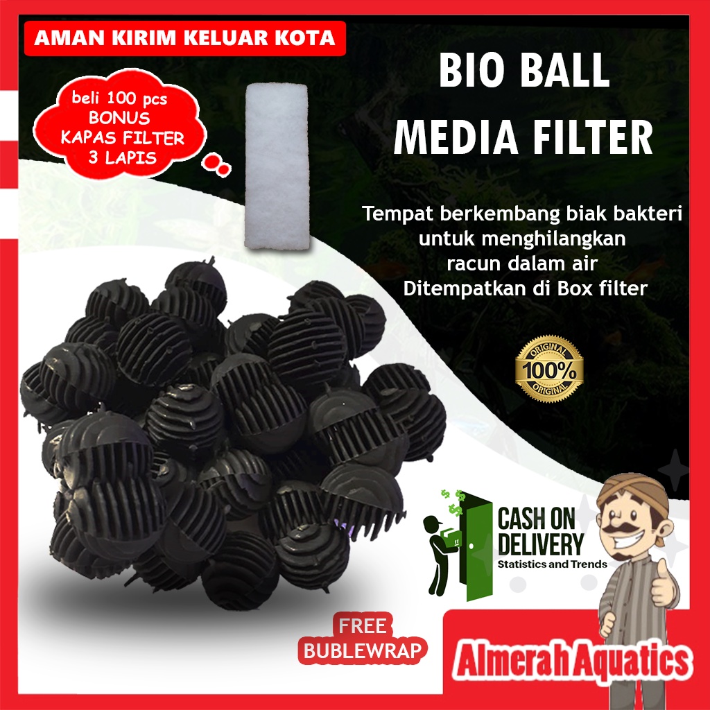 Jual Bio Ball media filter Aquarium ( Harga Satuan ) | Shopee Indonesia