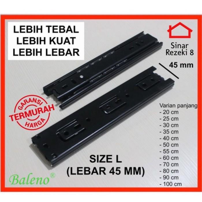 Jual Meja | Rel Laci 80 Cm Double Track Full Extension Ball Bearing ...