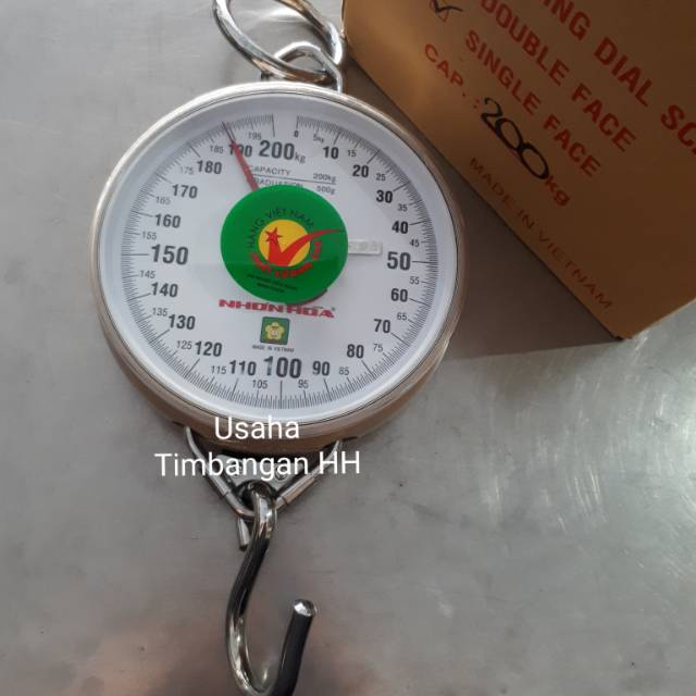 Jual Timbangan Gantung Jarum 200kg/150kg/100kg Nhonhoa Vietnam Nhon Hoa | Shopee Indonesia
