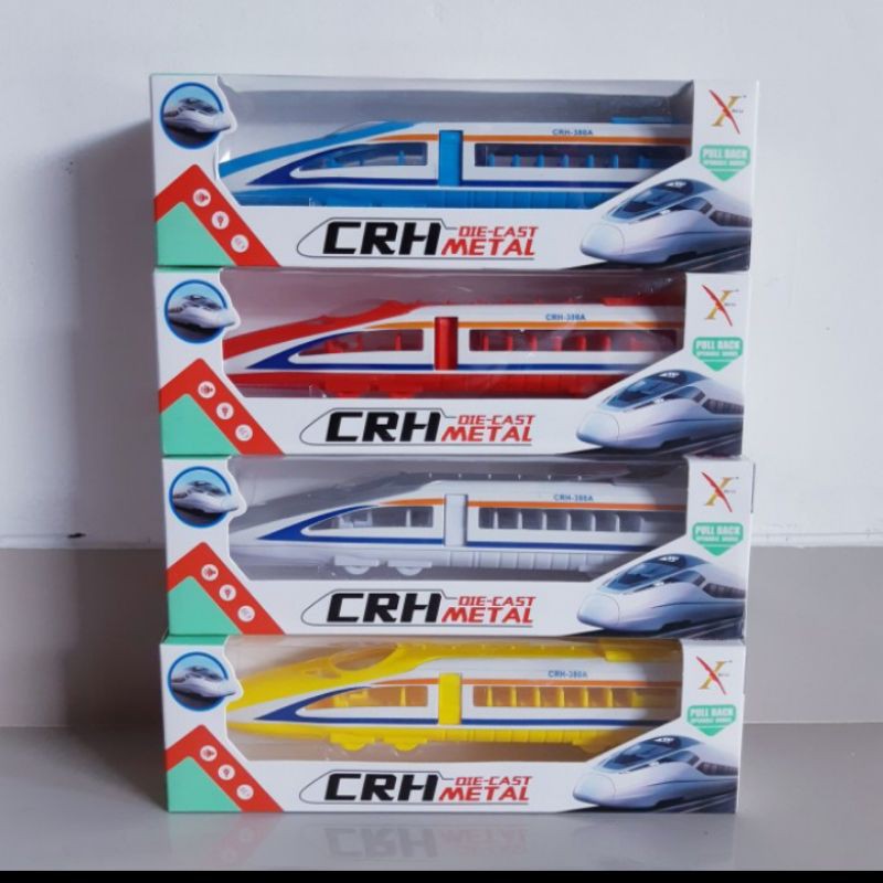 Jual Diecast CRH MRT Alloy - Miniatur Kereta Api Cepat LRT Bullet Train Indonesia|Shopee Indonesia