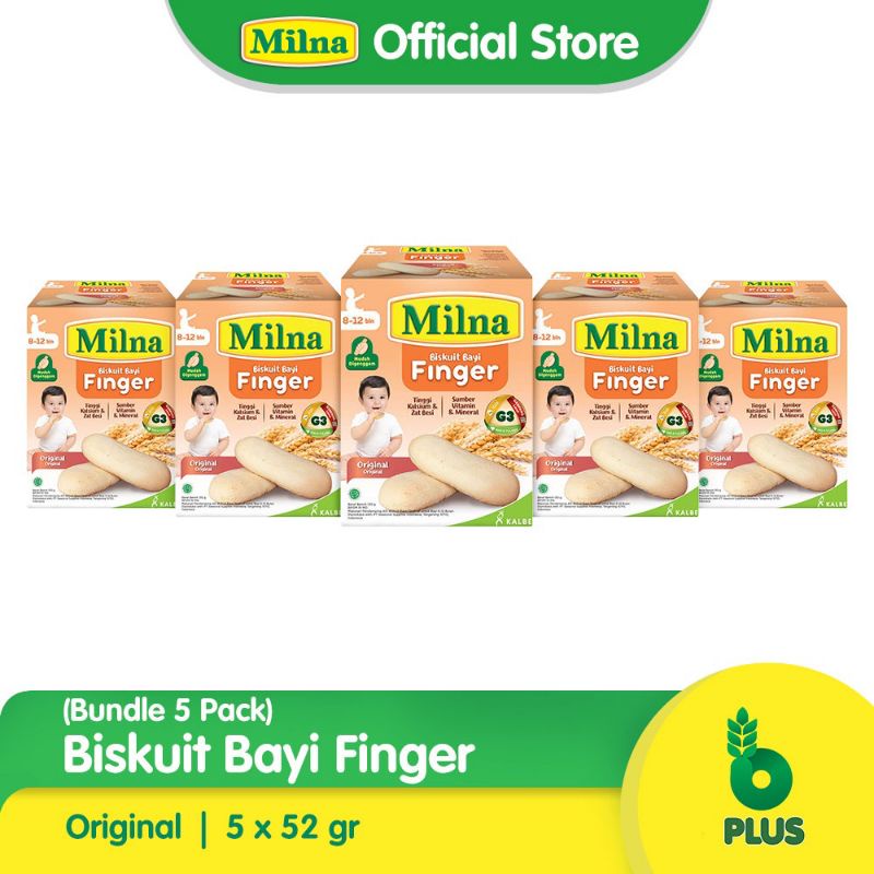 Jual MILNA BISKUIT FINGER ORIGINAL 52GR | Shopee Indonesia