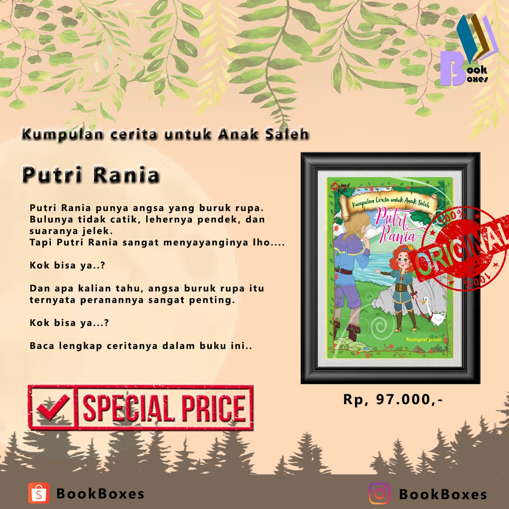 Jual Kumpulan cerita untuk Anak Saleh : Putri Rania | Shopee Indonesia
