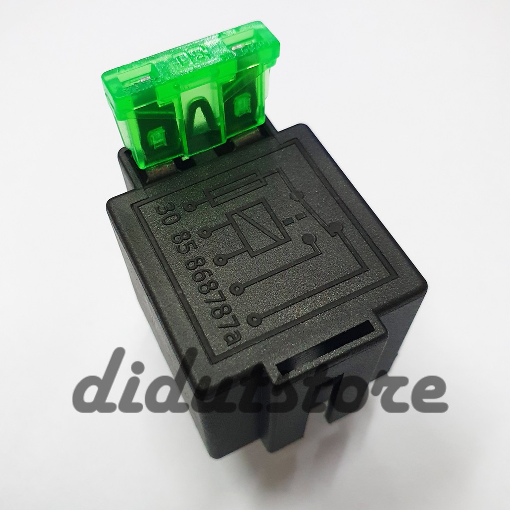 Jual Relay Klakson 12V 40A 5 Pin + Fuse 30A 12 Volt 5 Kaki + Fuse 30 ...