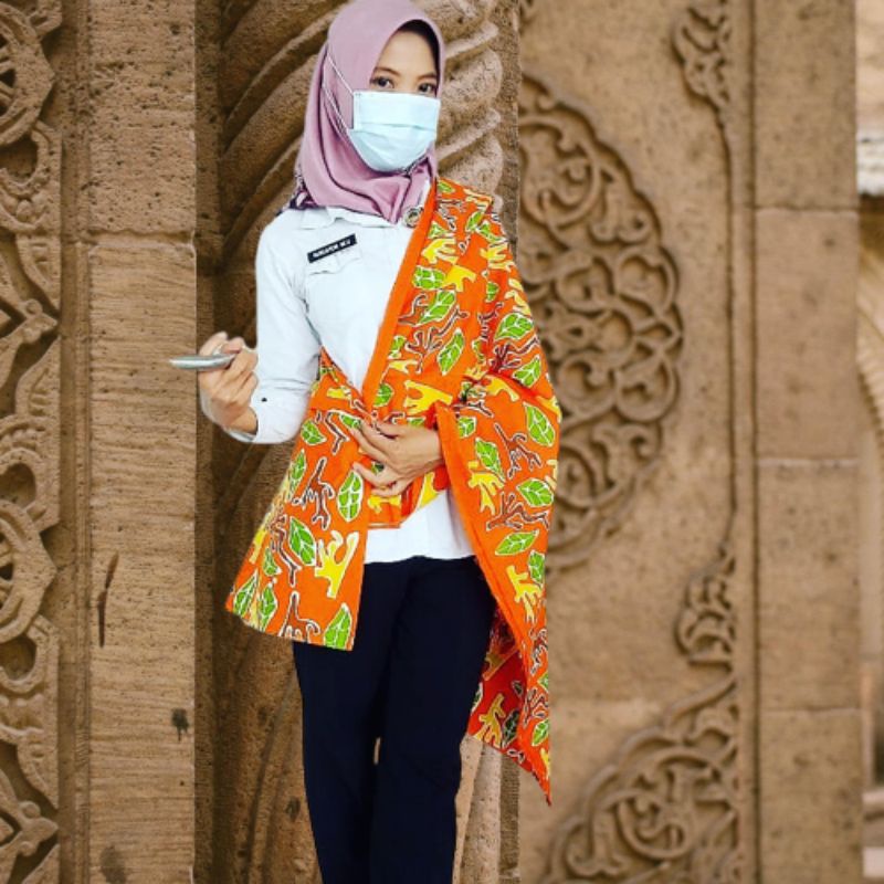 Jual Batik Difabel motif ranting jati gradasi | Shopee Indonesia