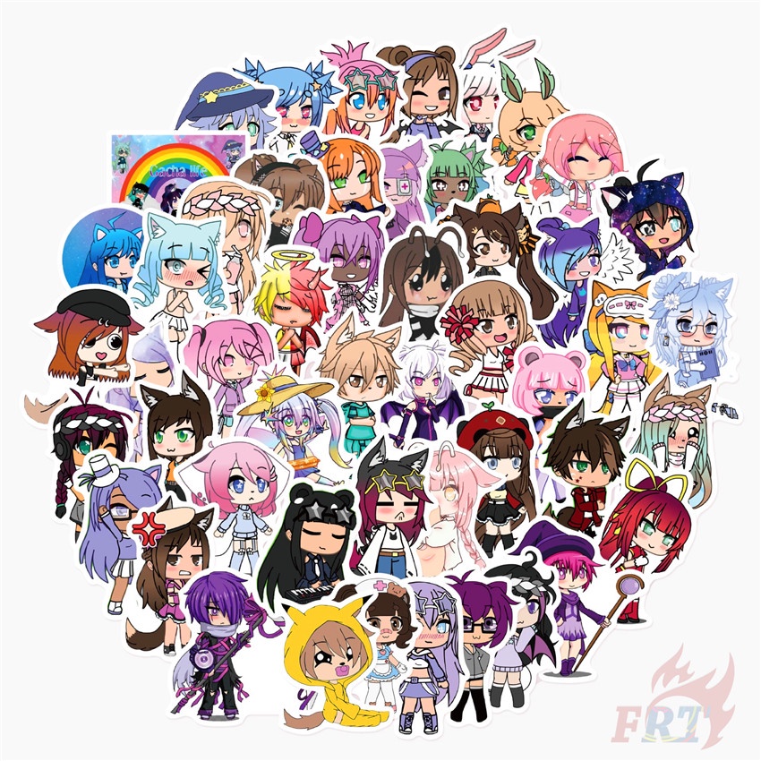 Jual 100pcs Set Gacha Life Series A Stikers Acgn Games Waterproof Diy