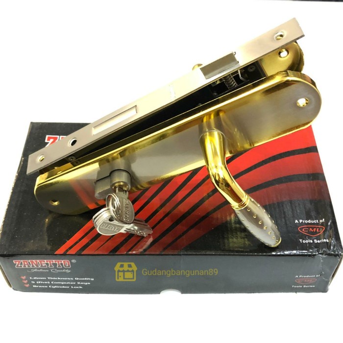 Jual Kunci Pintu Rumah Kantor Kamar Set Besar/Handle Hendel Pintu Kayu ...