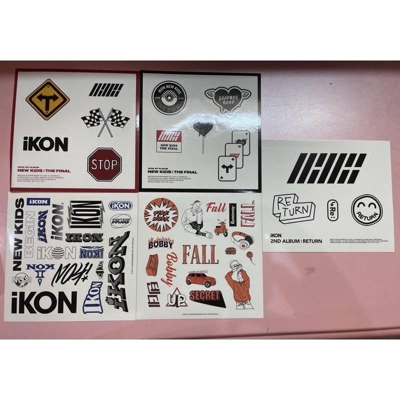 Jual Official iKON Sticker Album Bold Return Final Love and Fall ...