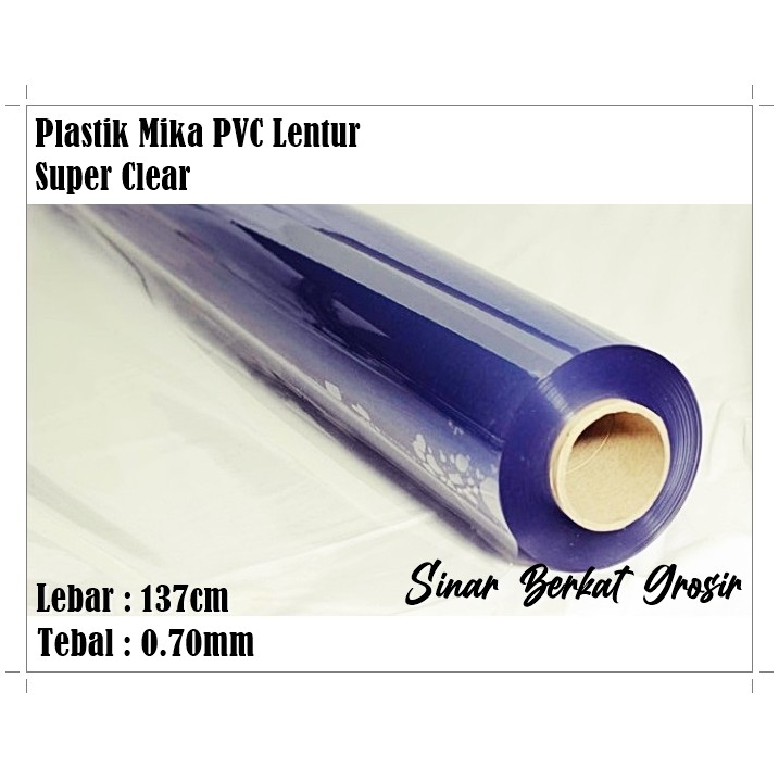 Jual Plastik Mika Lentur Bening PVC Flexible Tebal 0.70mm Lebar 137cm | Shopee Indonesia