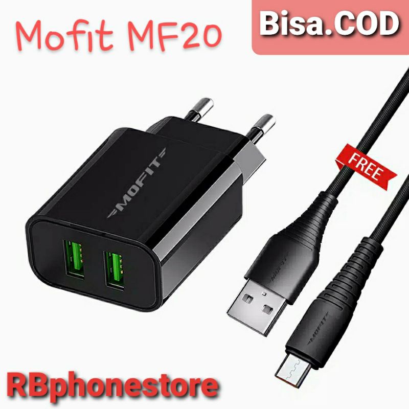 Jual Mofit MF20- 2 USB Fast Charging 2.4A MF30 & MF10 (BISA.COD ...