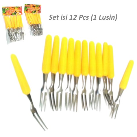Jual Garpu Kue Garpu Buah Stainless Motif set 12 pcs. garpu Kecil motif ...