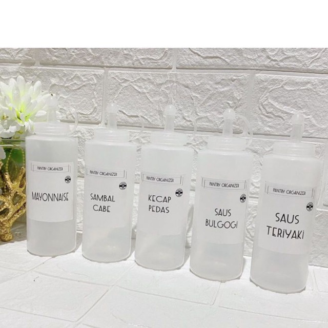 Jual Botol Saos, Bottle minimalist refill pantry organizer tempat sauce ...