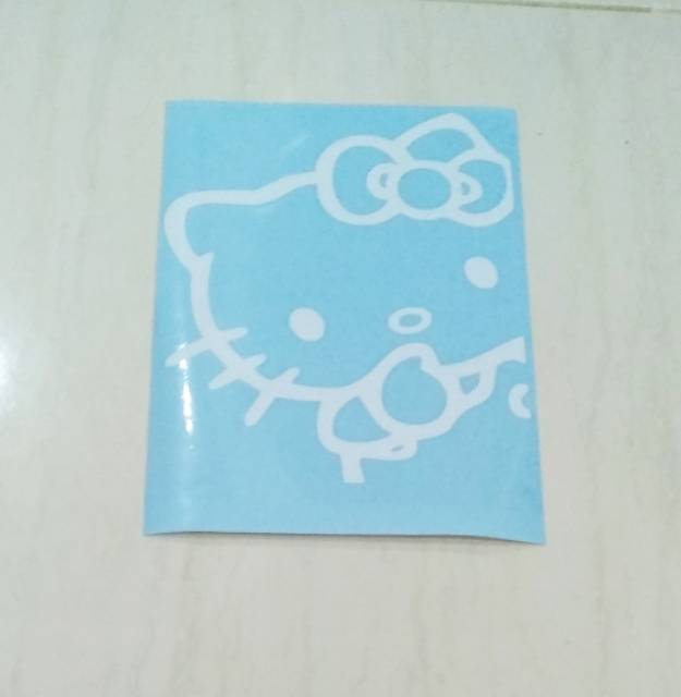 Stiker Body Mobil Hello Kitty Intip Lucu Peeping Decal Car Sticker | pgmall