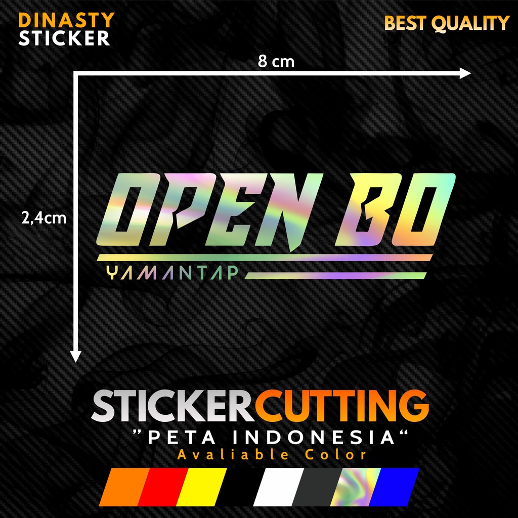 Jual STICKER STIKER CUTTING VIRAL OPEN BO YA MANTAP Indonesia|Shopee ...