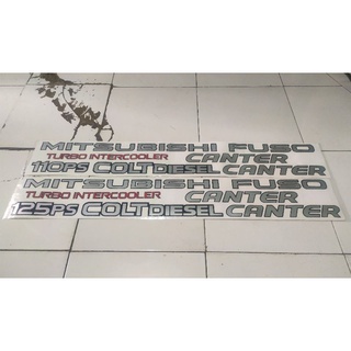 Jual Stiker Sticker Mitsubishi Fuso colt Diesel Canter Mitsubishi 125ps ...