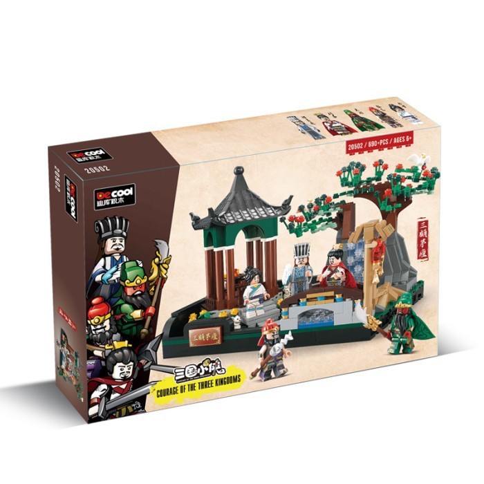 Jual Decool 20502 - Three Kingdoms Heroes - Three Visiting Thatched Cottage | Shopee Indonesia