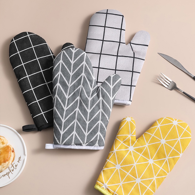 Jual Sarung Tangan Masak Motif Kitchen Set Gloves / Sarung Tangan Anti ...