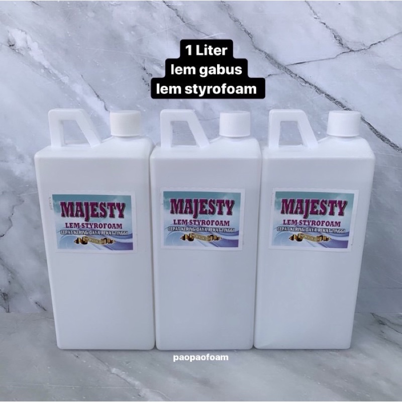 Jual 1 Liter Lem Styrofoam / Lem Gabus sterofoam | Shopee Indonesia