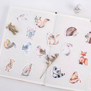 Jual Sticker binatang Hutan for scrapbook diary and bujo stiker ...
