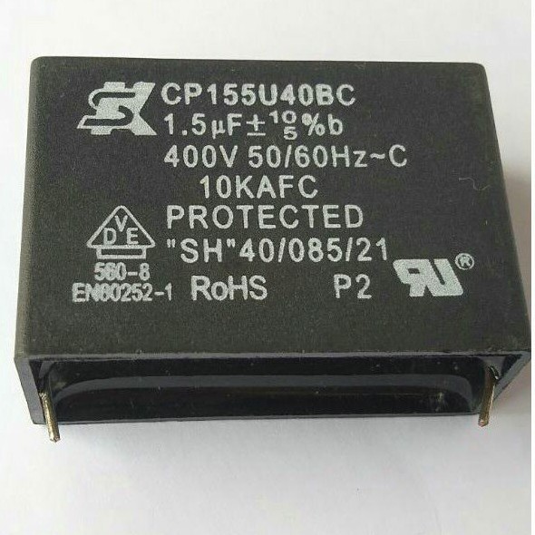 Jual Kapasitor Fan AC 1.5uf MC Kawat Solder PCB Kipas Indoor Out Door ...
