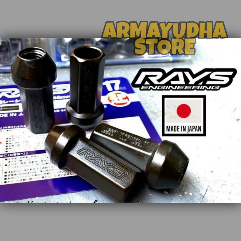 Jual baut roda mur roda racing rays lugnut original ukuran M12 x 1.5 20 ...
