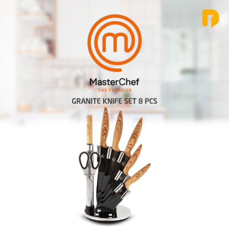 Jual Pisau Dapur Master Chef Granite Knife set 8 pcs | Shopee Indonesia