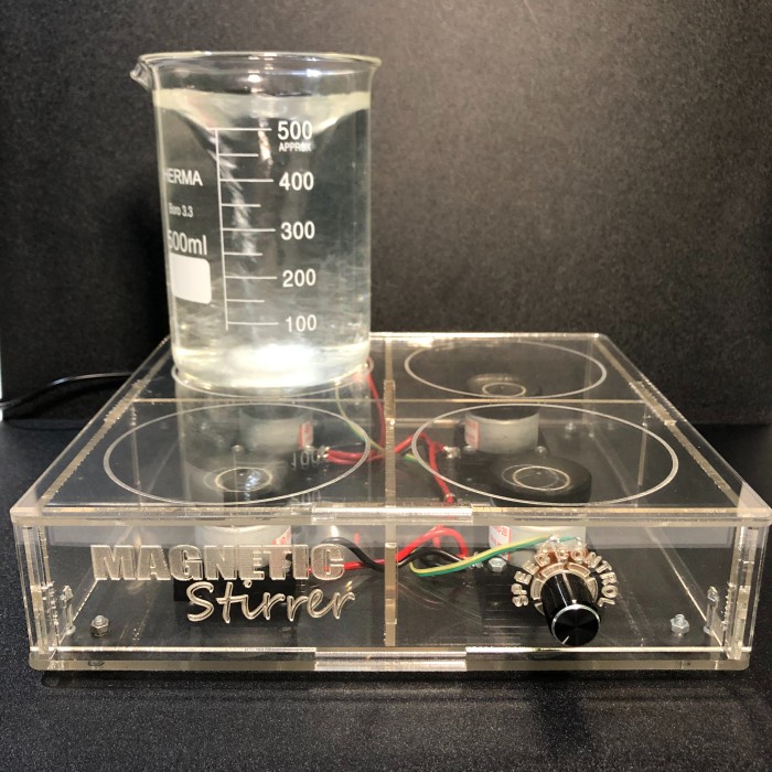Jual Magnetic Stirrer 4 Dinamo Alat Pengaduk Pemutar Otomatis Akrilik ...